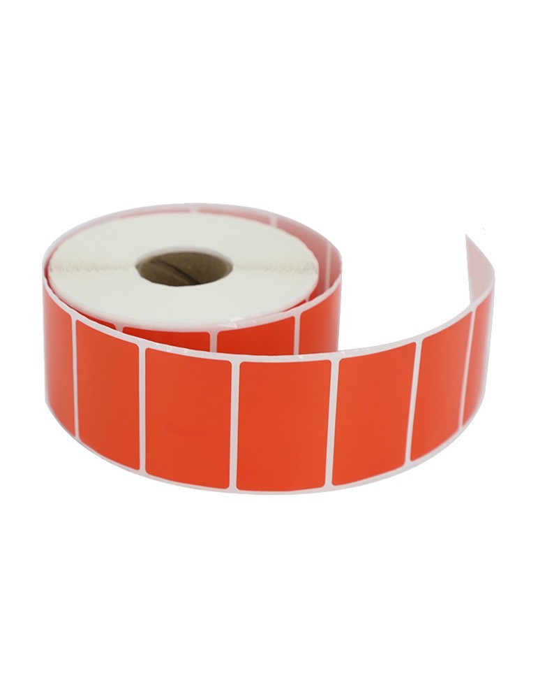 Rollos 1000 Etiquetas Térmicas 40 X 25 mm Color Rojo(60 Unds/Caja)
